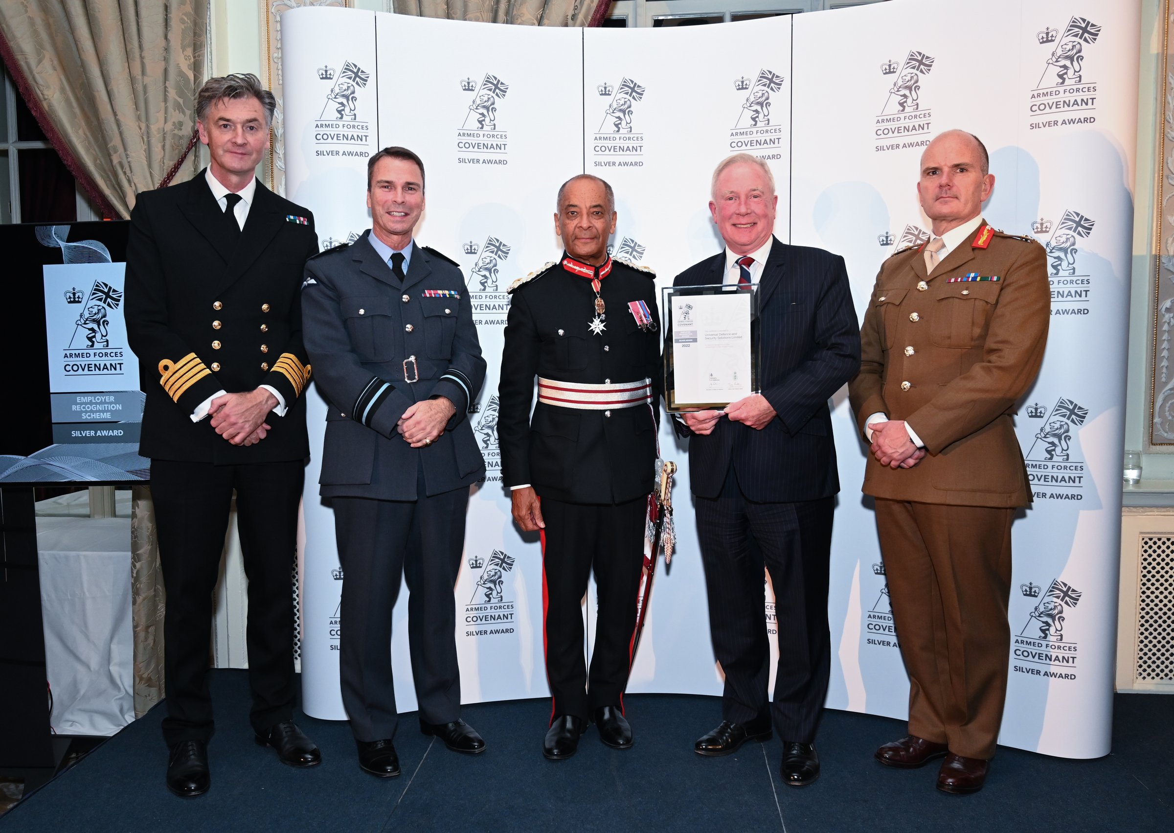 UDSS Receive Defence Employer Recognition Scheme Silver Award