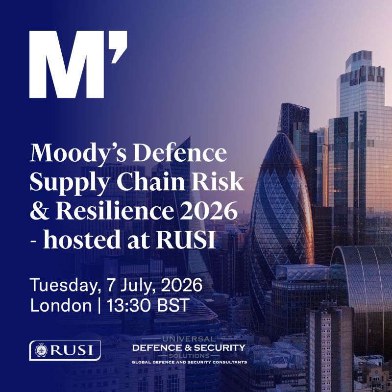 UDSS Partners with Moody’s for Defence Supply Chain Risk & Resilience ...